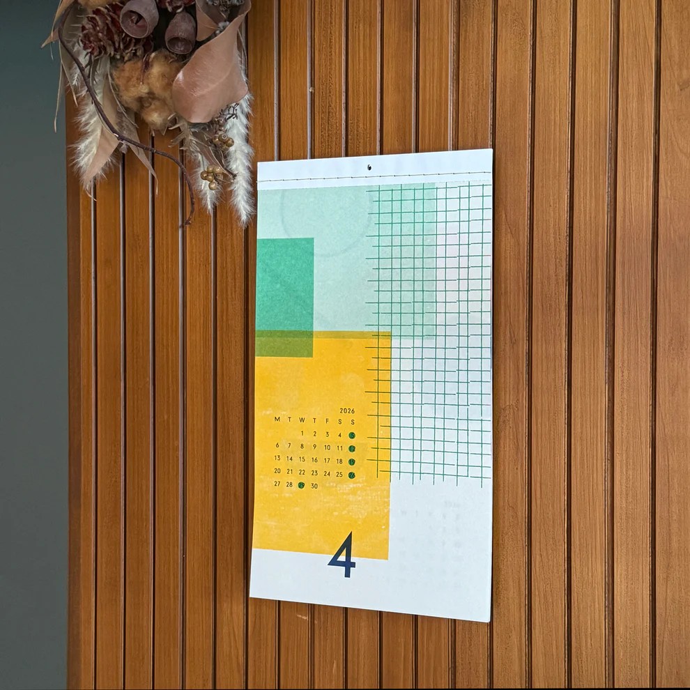 水縞模様カレンダー2026 - 36 Sublo